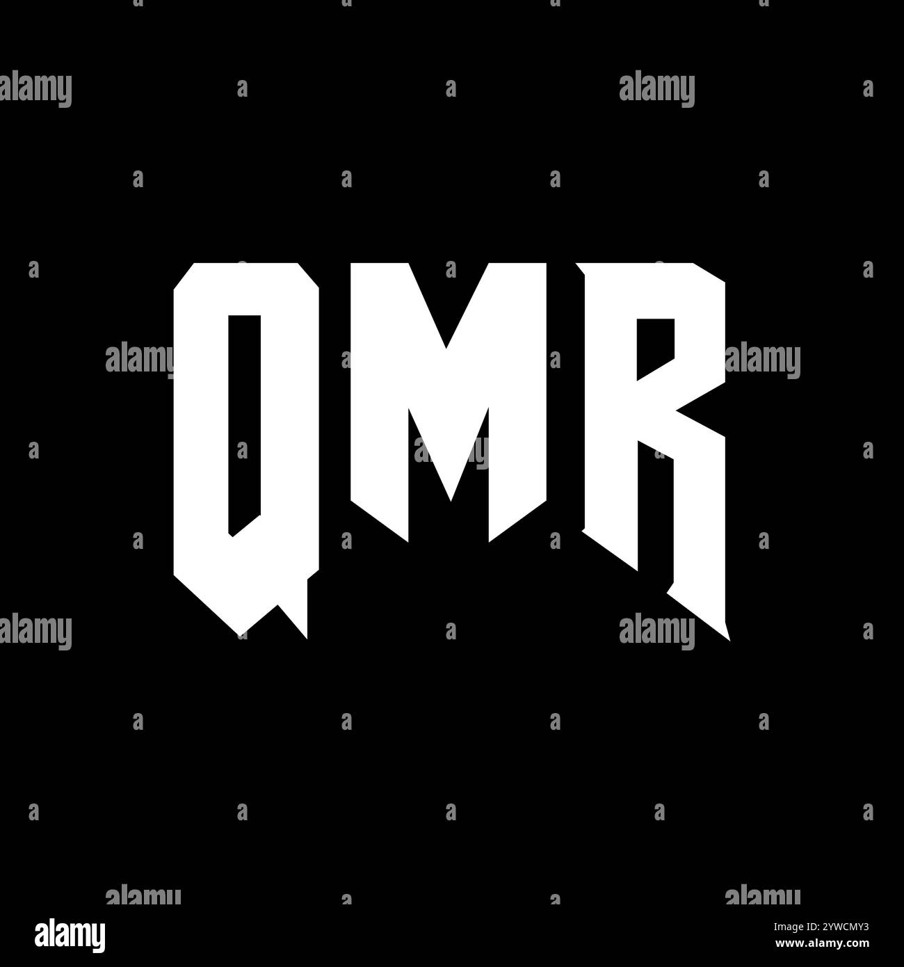 QMR letter logo design for technology company. QMR logo design black ...