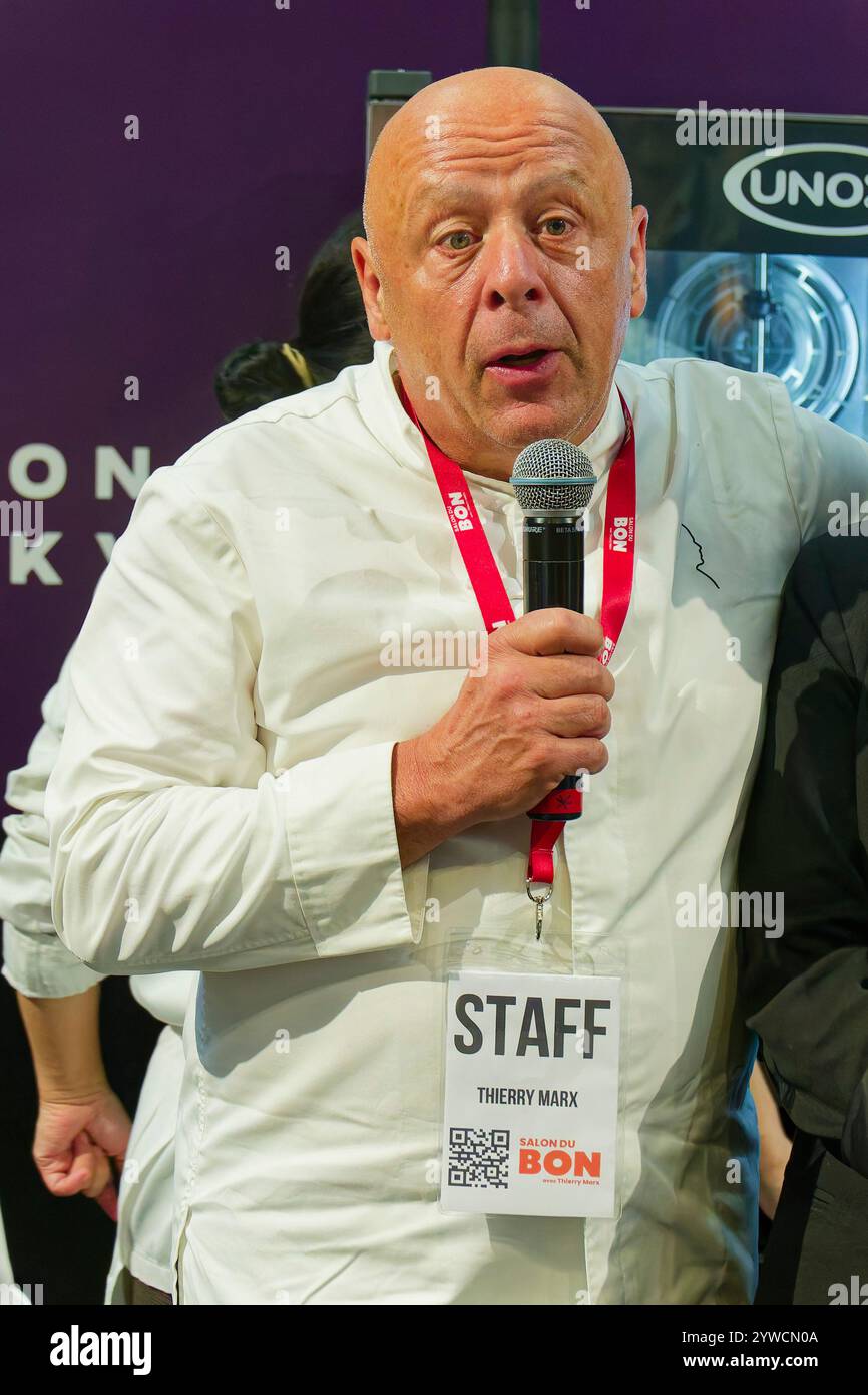 Paris, France. 10th Nov, 2024. Starred Chef Thierry Marx at the Salon ...
