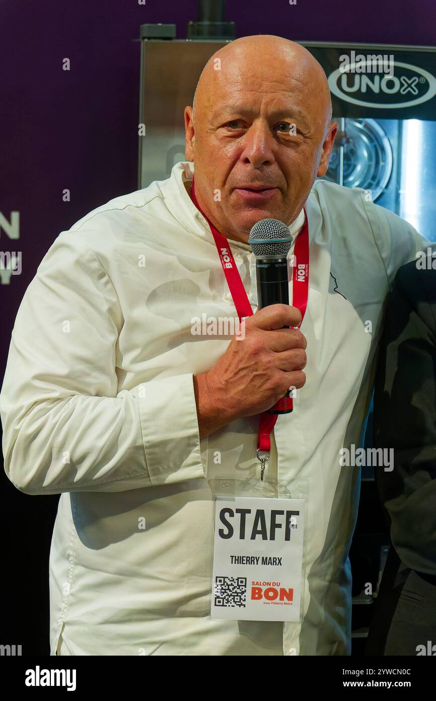 Paris, France. 10th Nov, 2024. Starred Chef Thierry Marx at the Salon ...