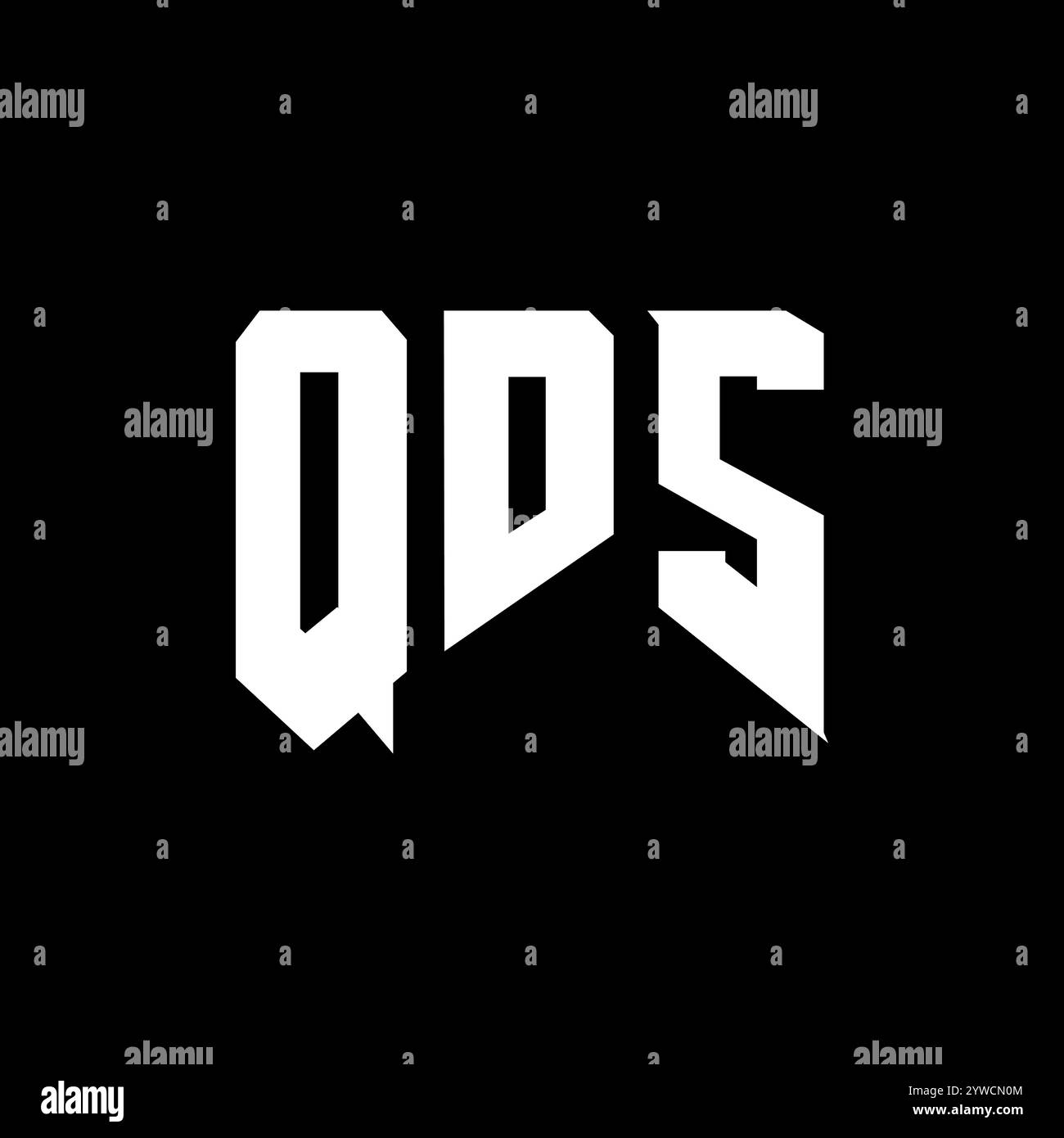 QDS letter logo design for technology company. QDS logo design black ...