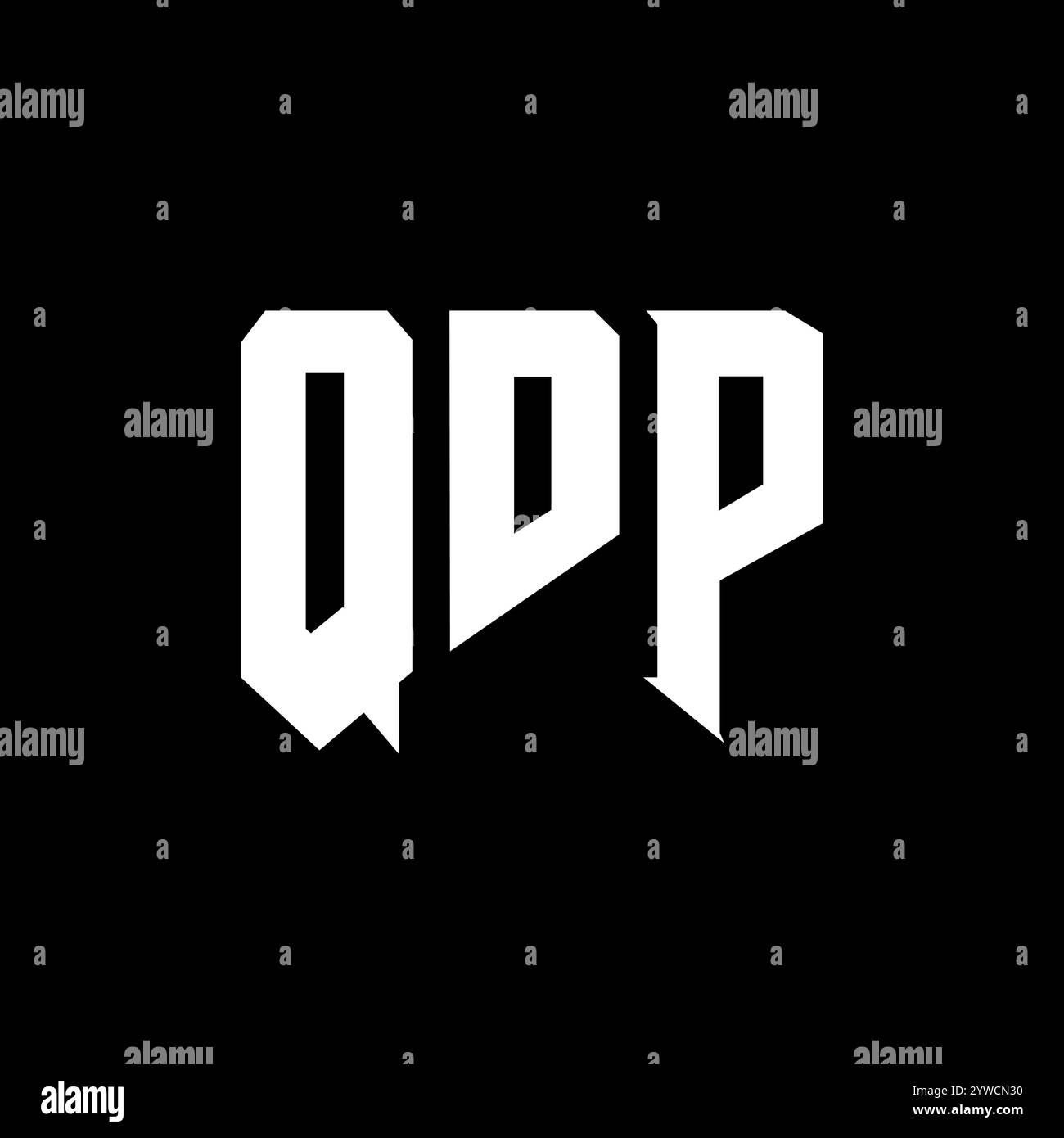QDP letter logo design for technology company. QDP logo design black ...