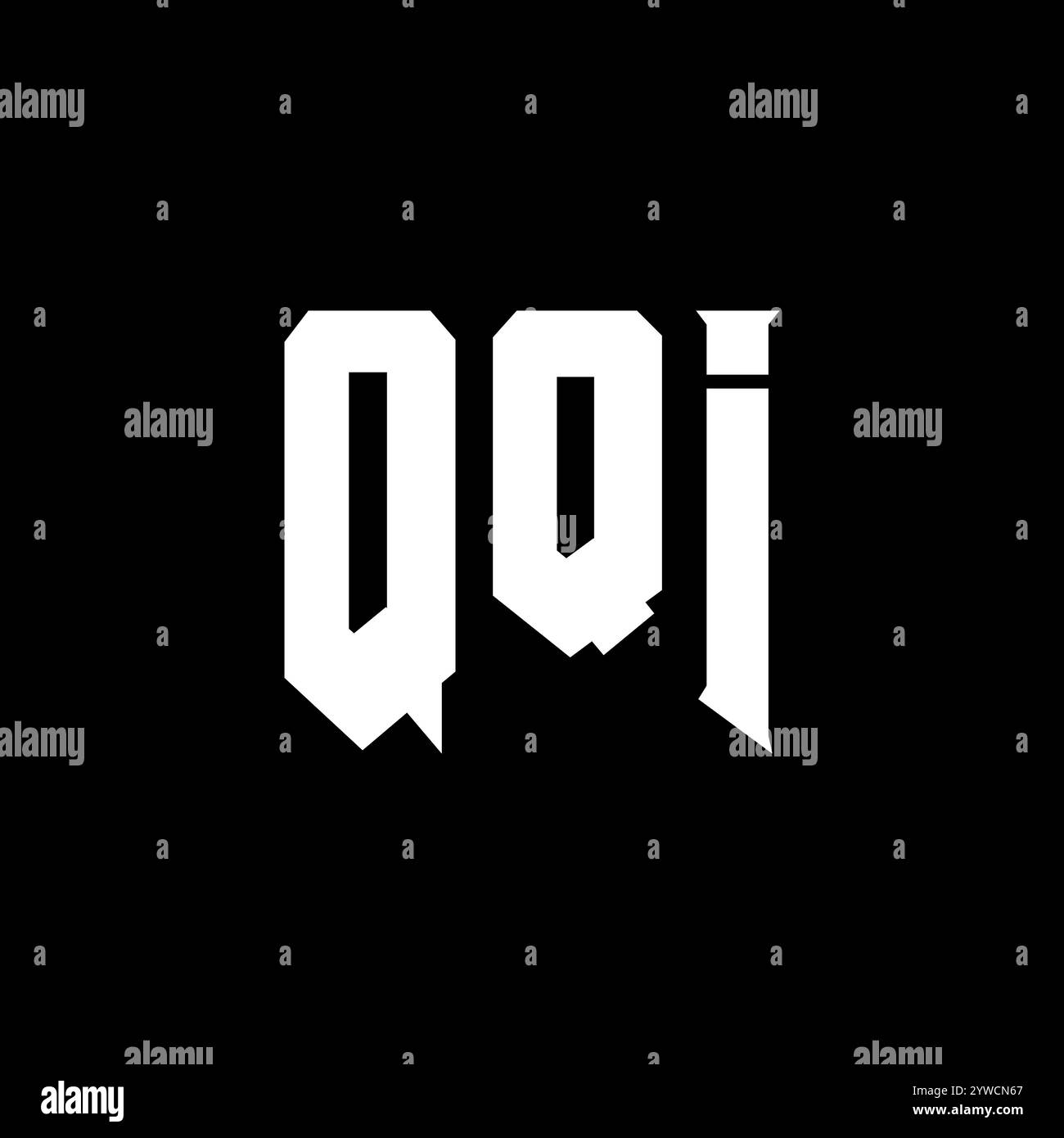 QQI letter logo design for technology company. QQI logo design black ...