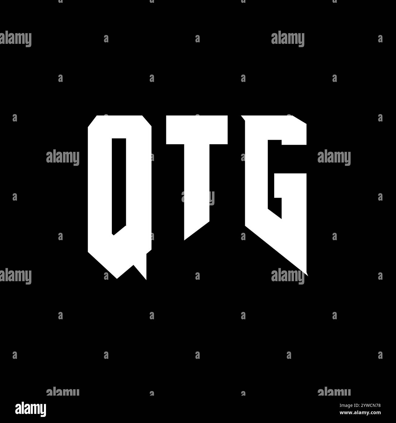 Qtg logo design hi-res stock photography and images - Alamy
