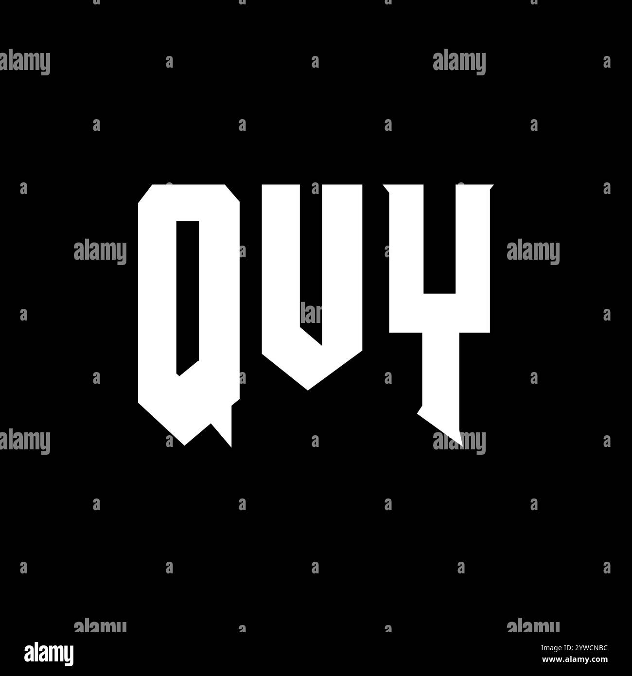 QUY letter logo design for technology company. QUY logo design black ...