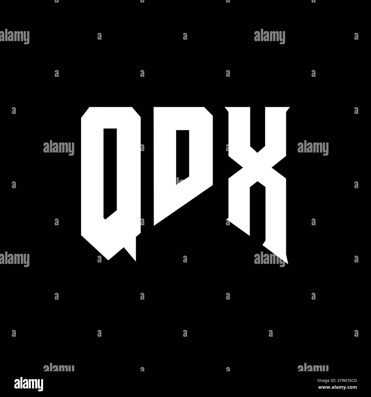QDX letter logo design for technology company. QDX logo design black ...