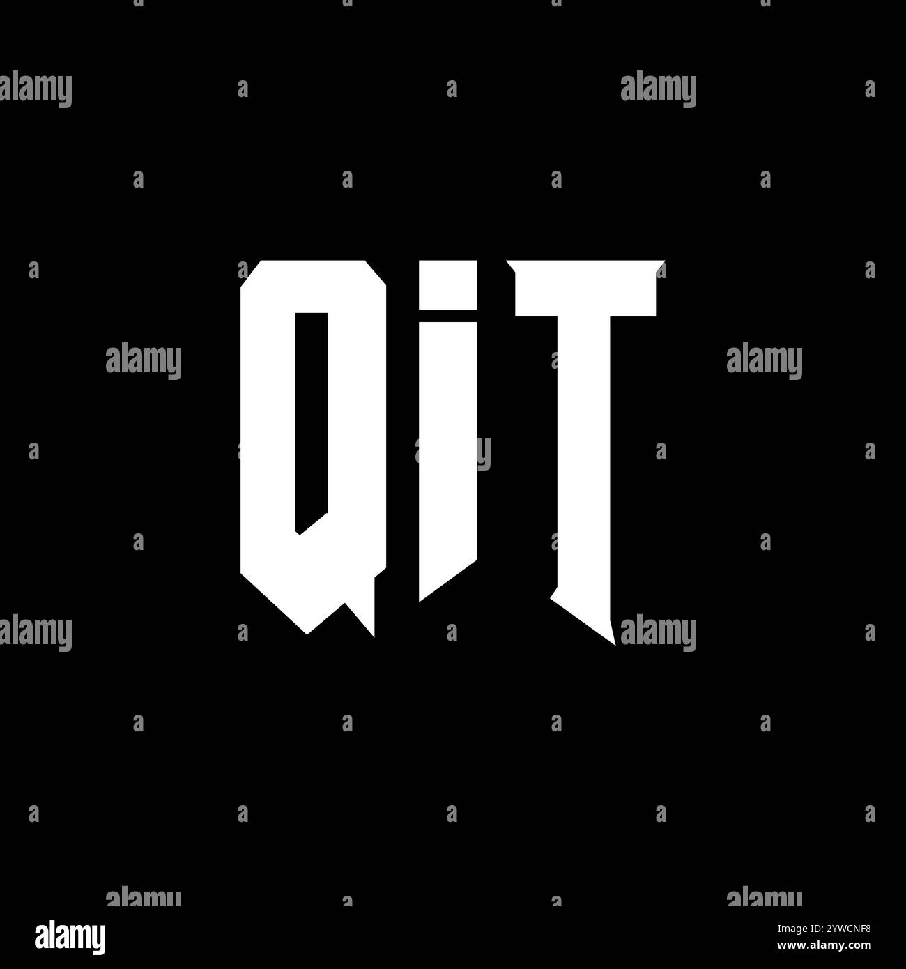 QIT letter logo design for technology company. QIT logo design black ...