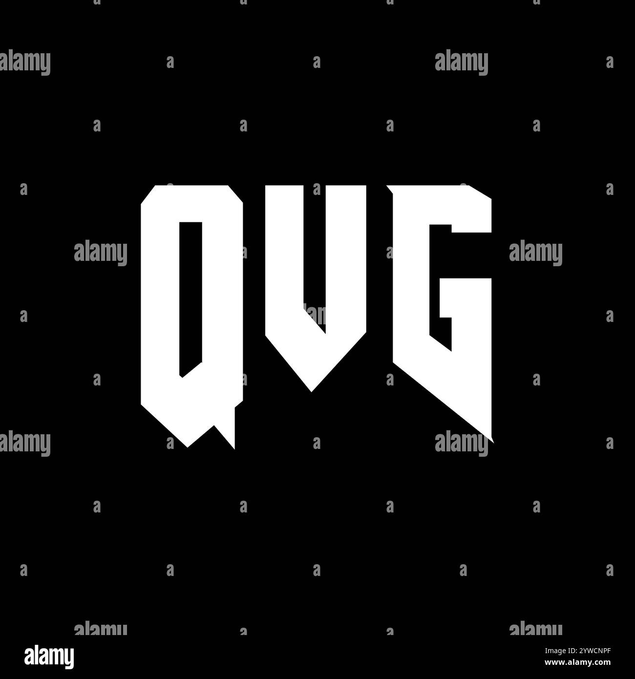 QVG letter logo design for technology company. QVG logo design black ...