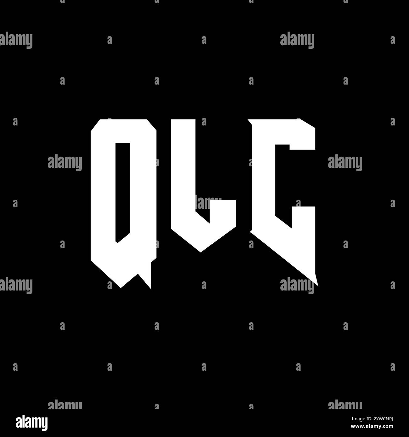 QLC letter logo design for technology company. QLC logo design black and white color combination ...