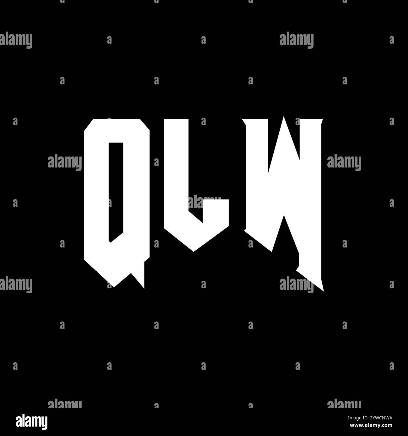 QLW letter logo design for technology company. QLW logo design black ...