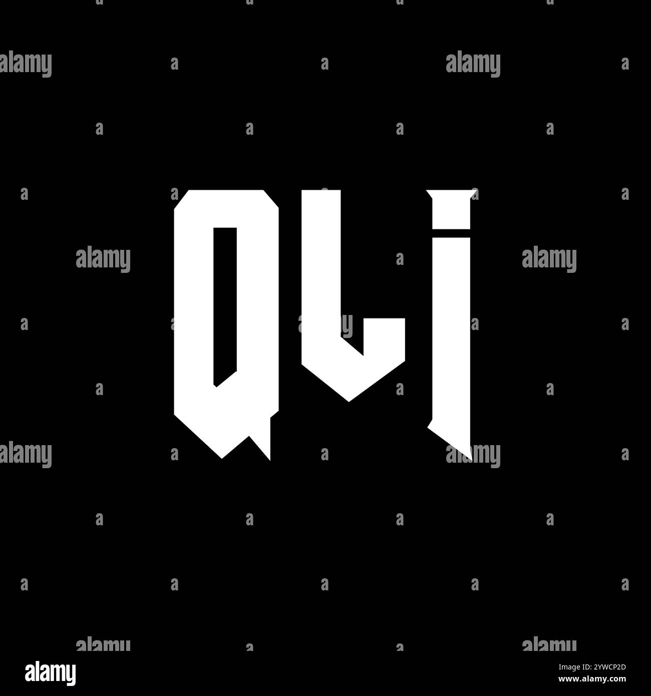 QLI letter logo design for technology company. QLI logo design black ...