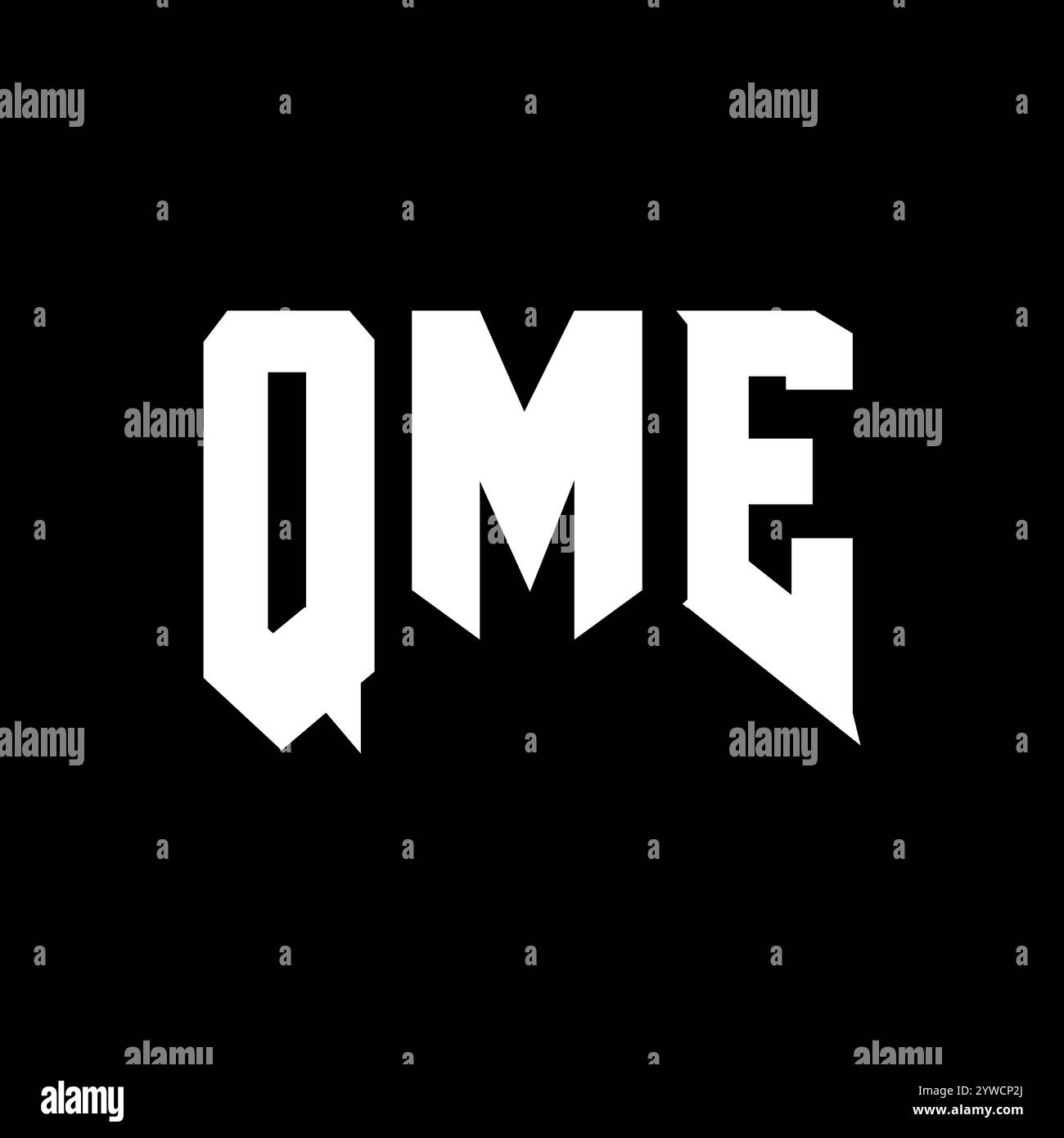 QME letter logo design for technology company. QME logo design black ...