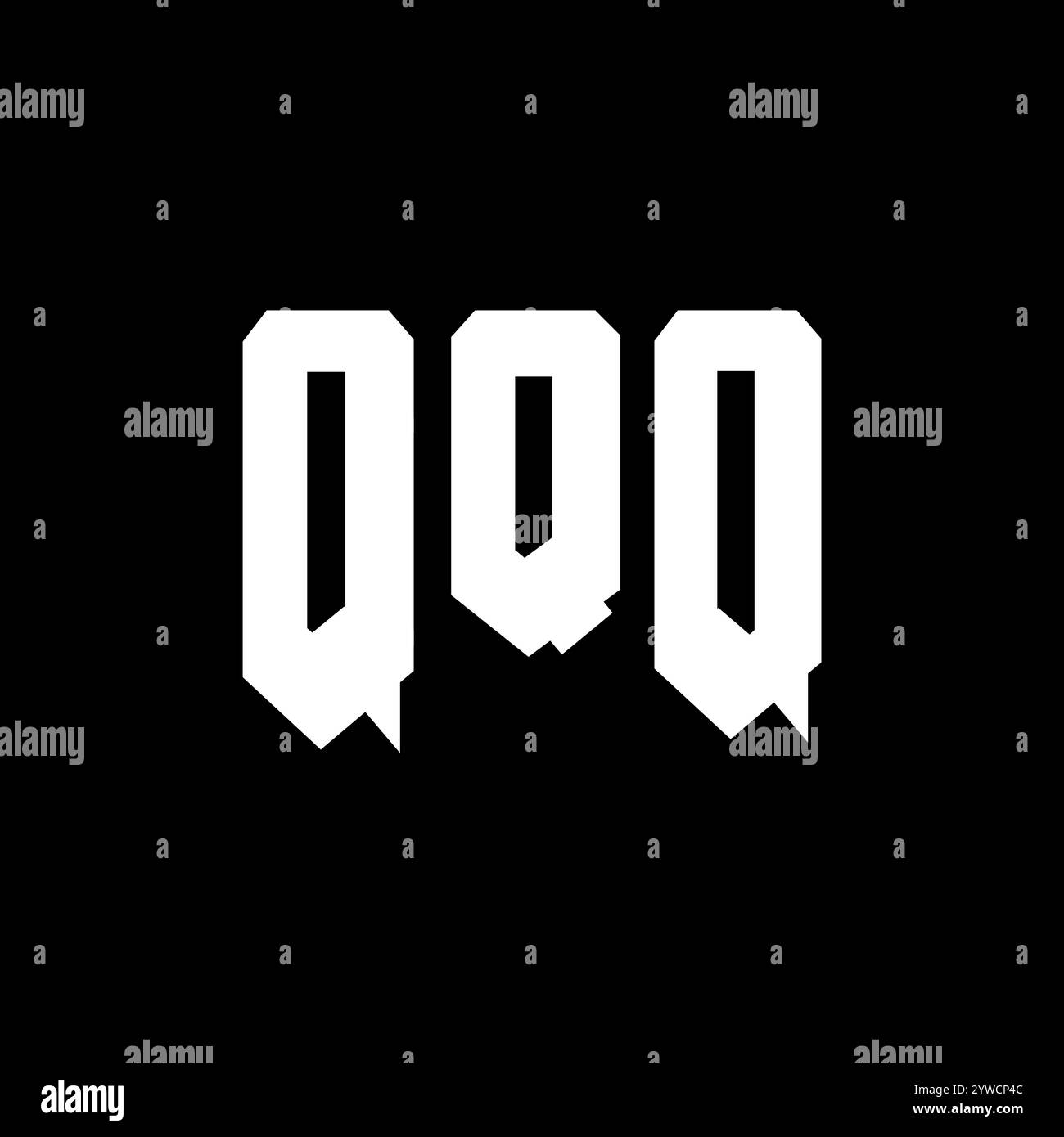 QQQ letter logo design for technology company. QQQ logo design black ...