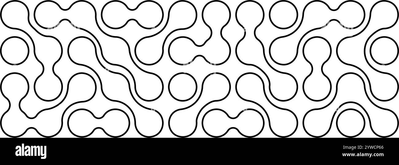 Connected meta balls pattern. Liquid drops or amorphous shapes background. Organic blobs or ...