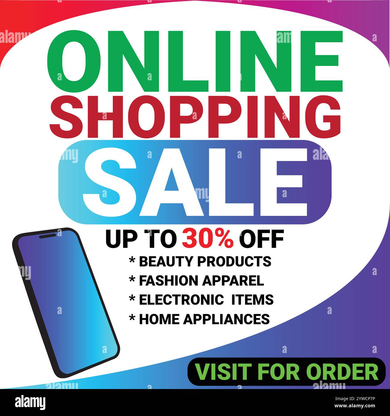Online shopping banner Stock Vector Images - Alamy