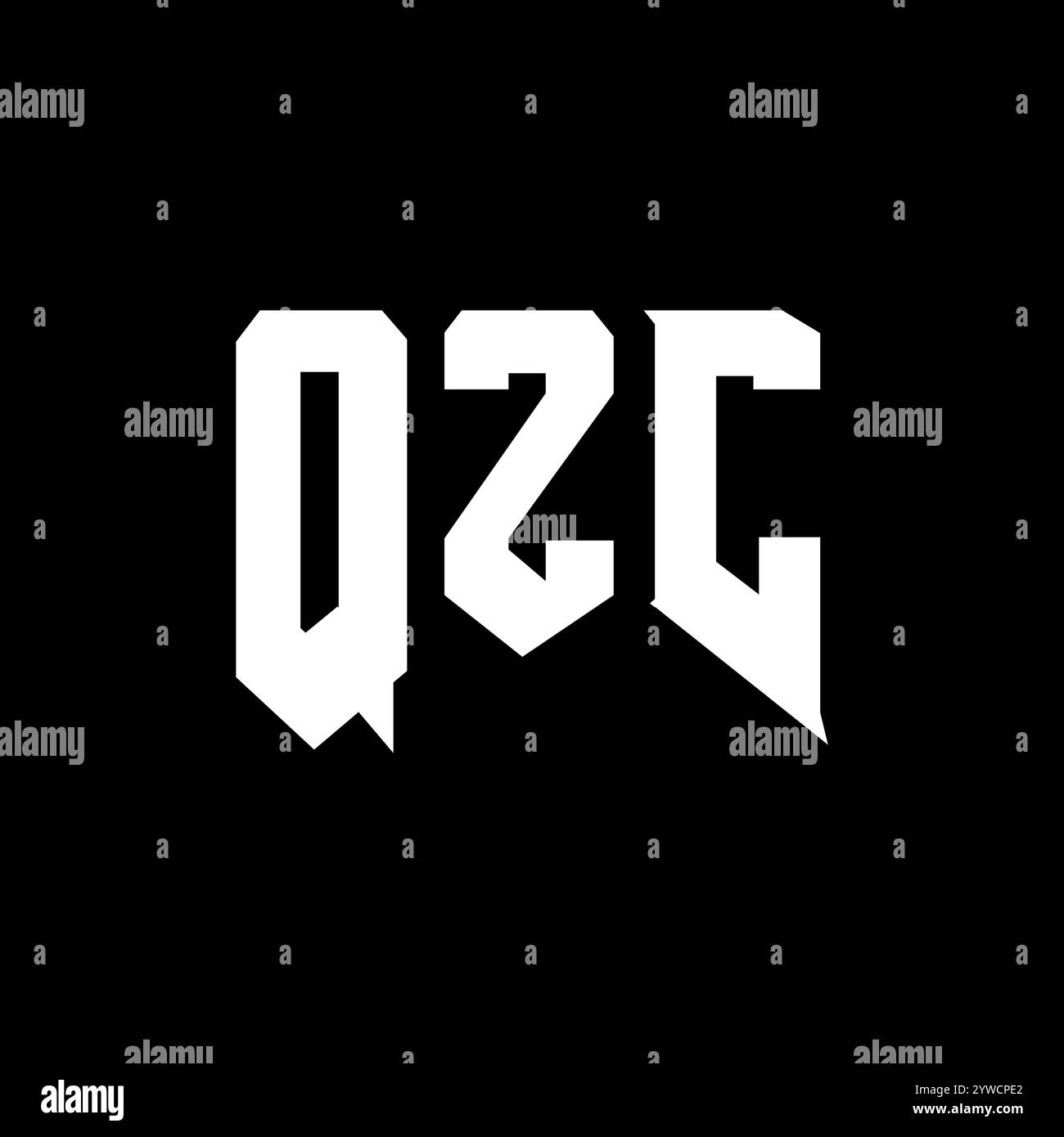 QZC letter logo design for technology company. QZC logo design black ...