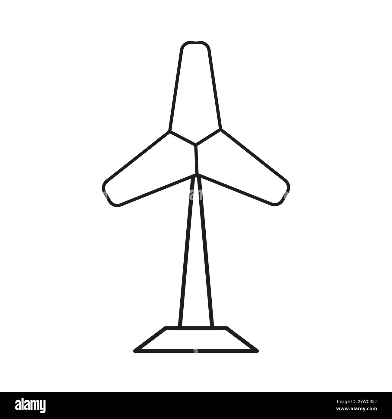 Wind turbine icon. Renewable energy symbol. Minimal vector design ...