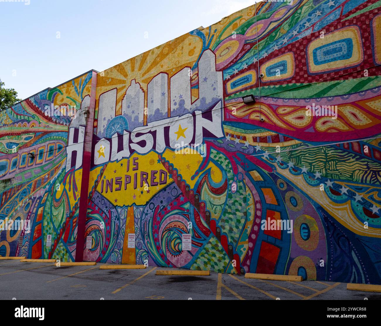 Colorful and artistic Houston is Inspired mural painted by famous ...