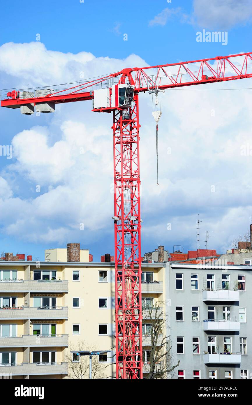 Tower cranes, construction, construction, job, high, dangerously, life ...