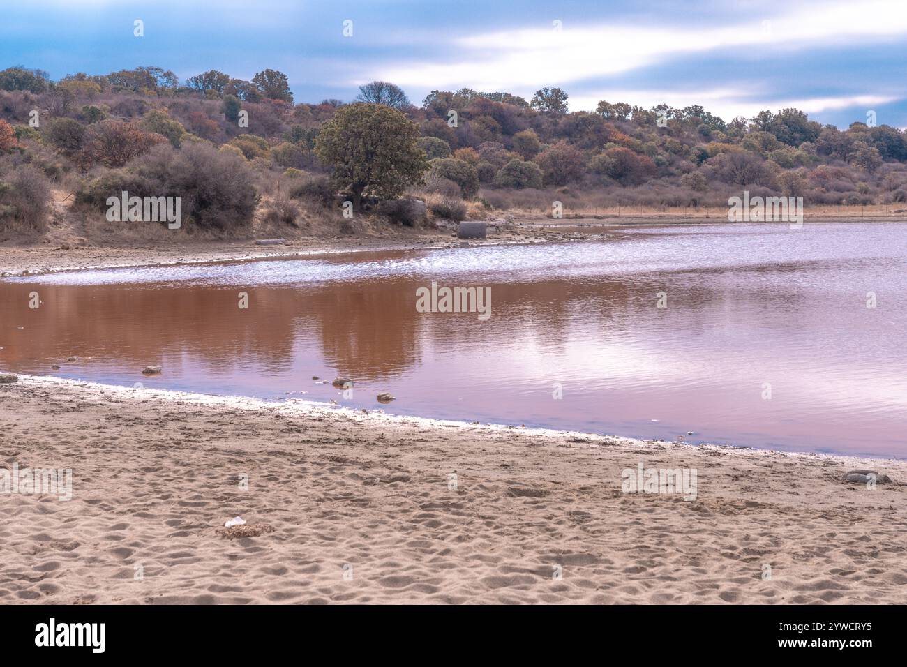 Pink Lake (Pembe Gol) at Alexandria Troas in Turkiye (Turkey Stock ...