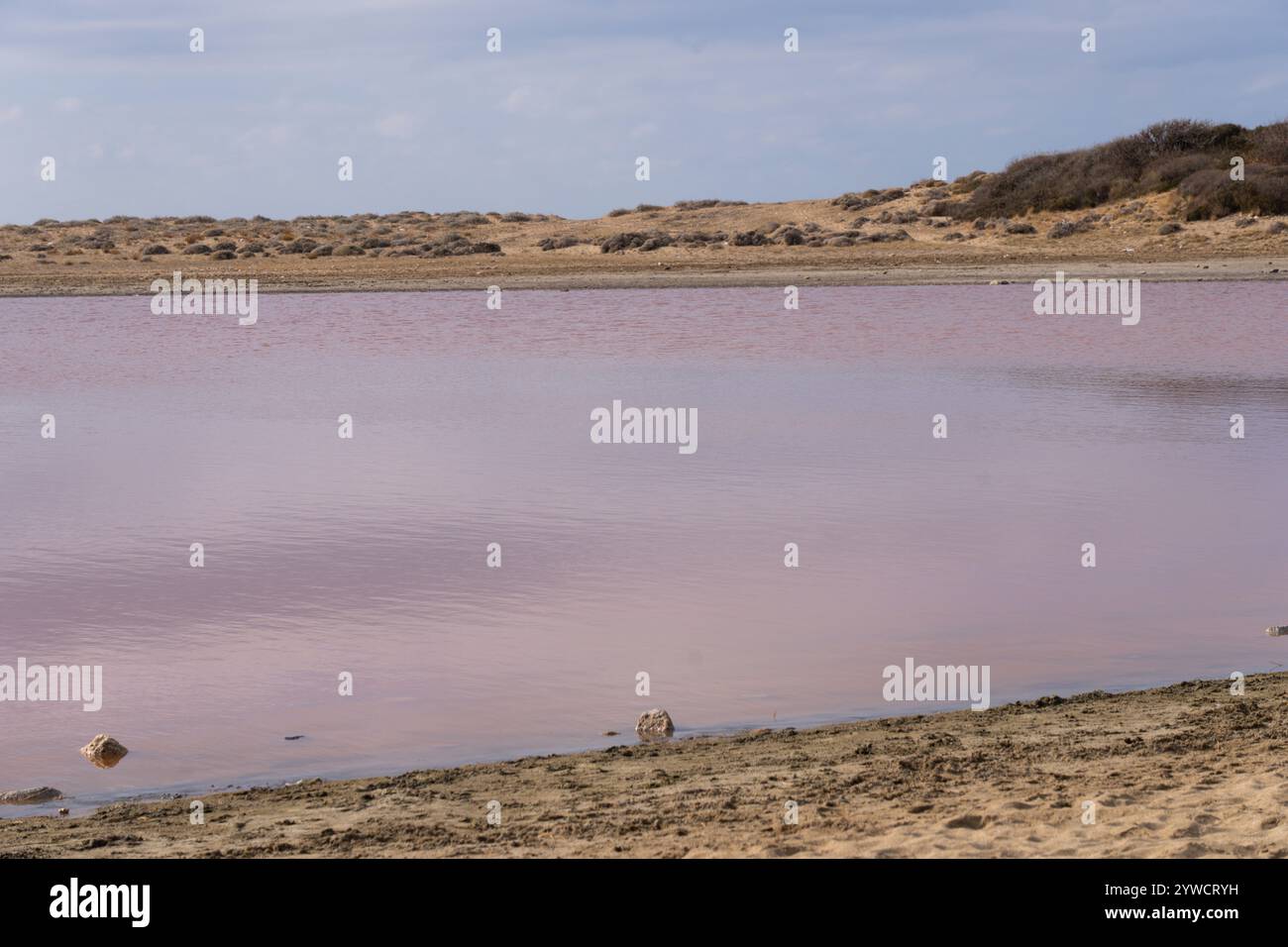 Pink Lake (Pembe Gol) at Alexandria Troas in Turkiye (Turkey Stock ...