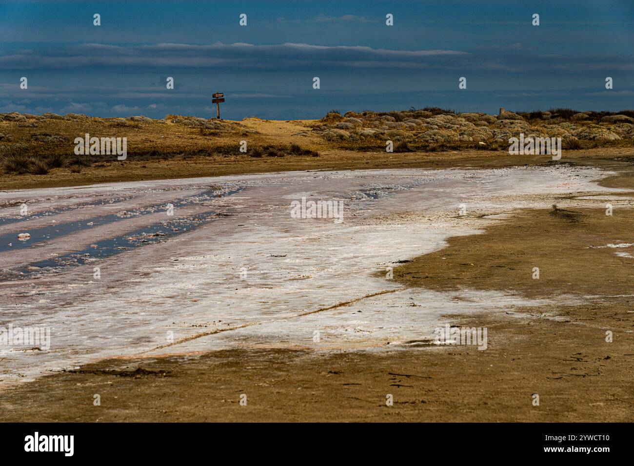 Pink Lake (Pembe Gol) at Alexandria Troas in Turkiye (Turkey Stock ...