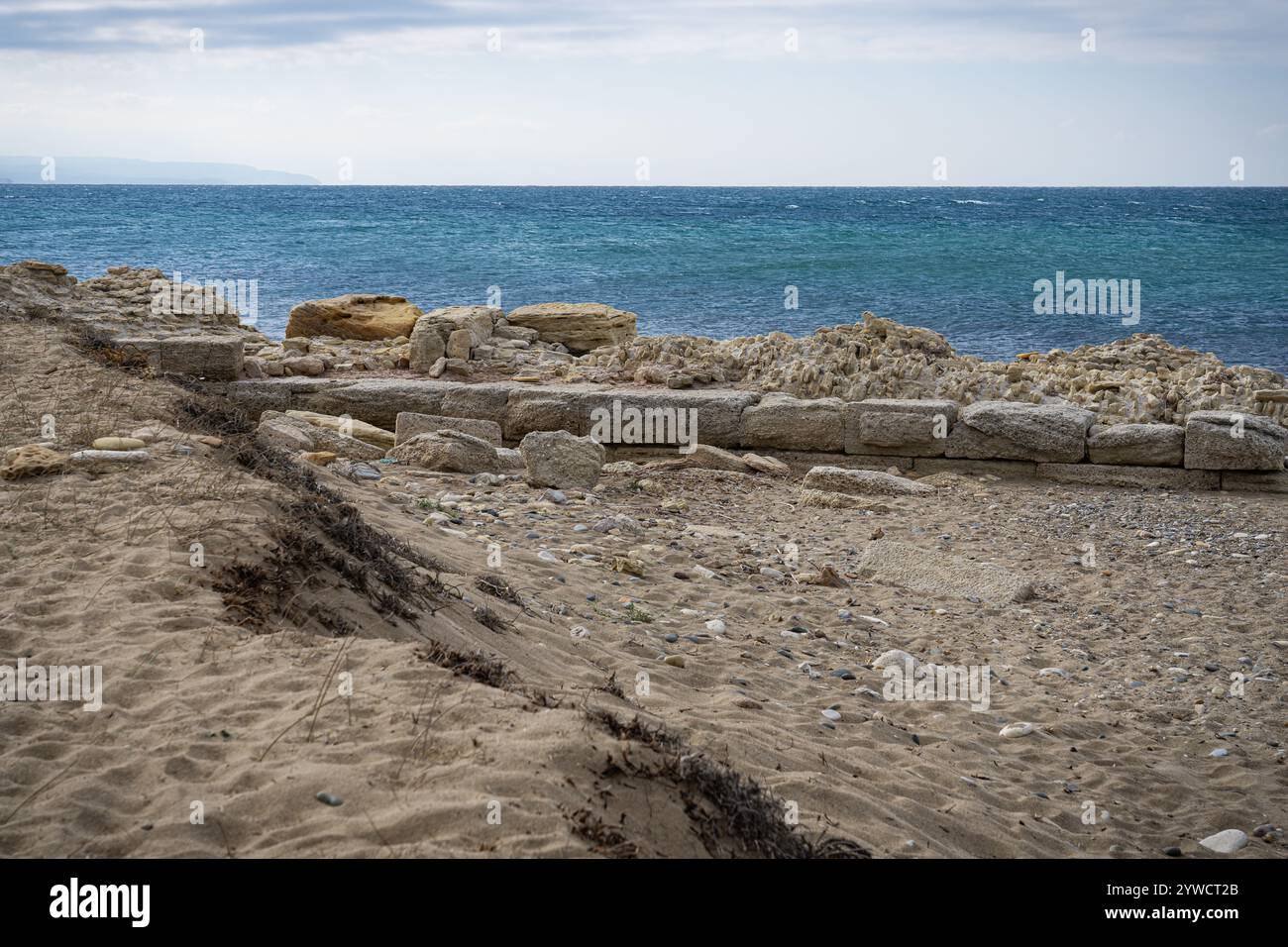 Ancient Harbor of Alexandria Troas in Turkiye (Turkey) Still has many ...