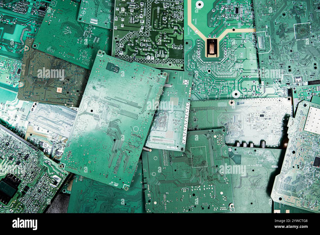 Circuit boards with electrons. Motherboards. Electronic circuit board ...