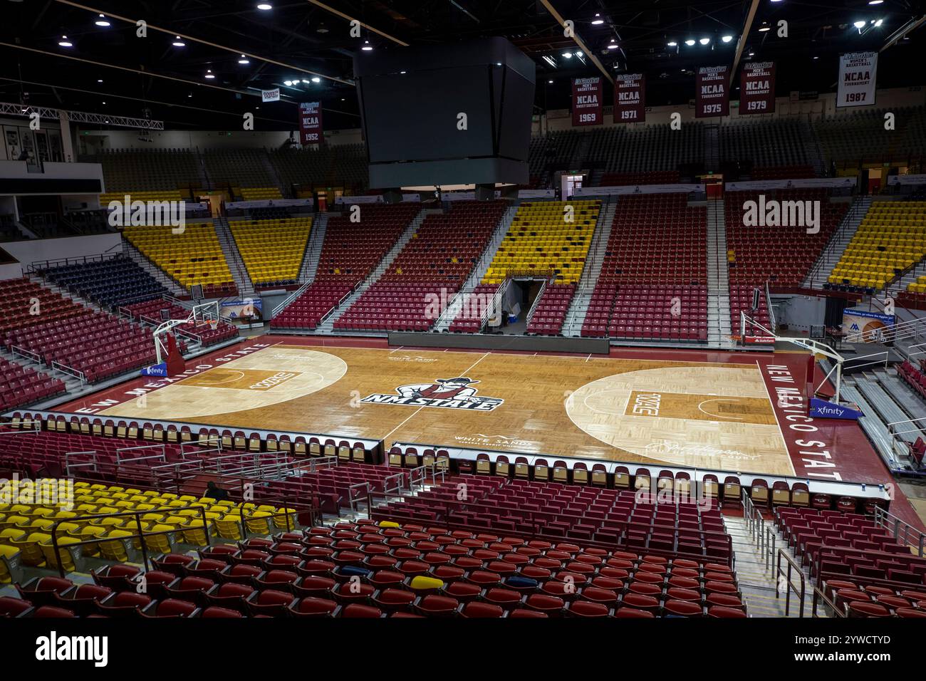 FILE - The basketball court of the Pan American Center at New Mexico ...