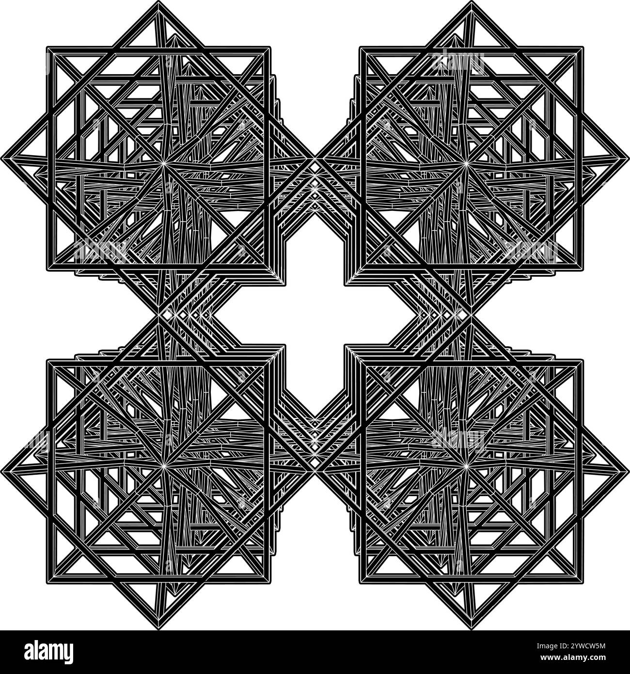 Abstract Construction Structure Vector. A Vector Illustration Of ...
