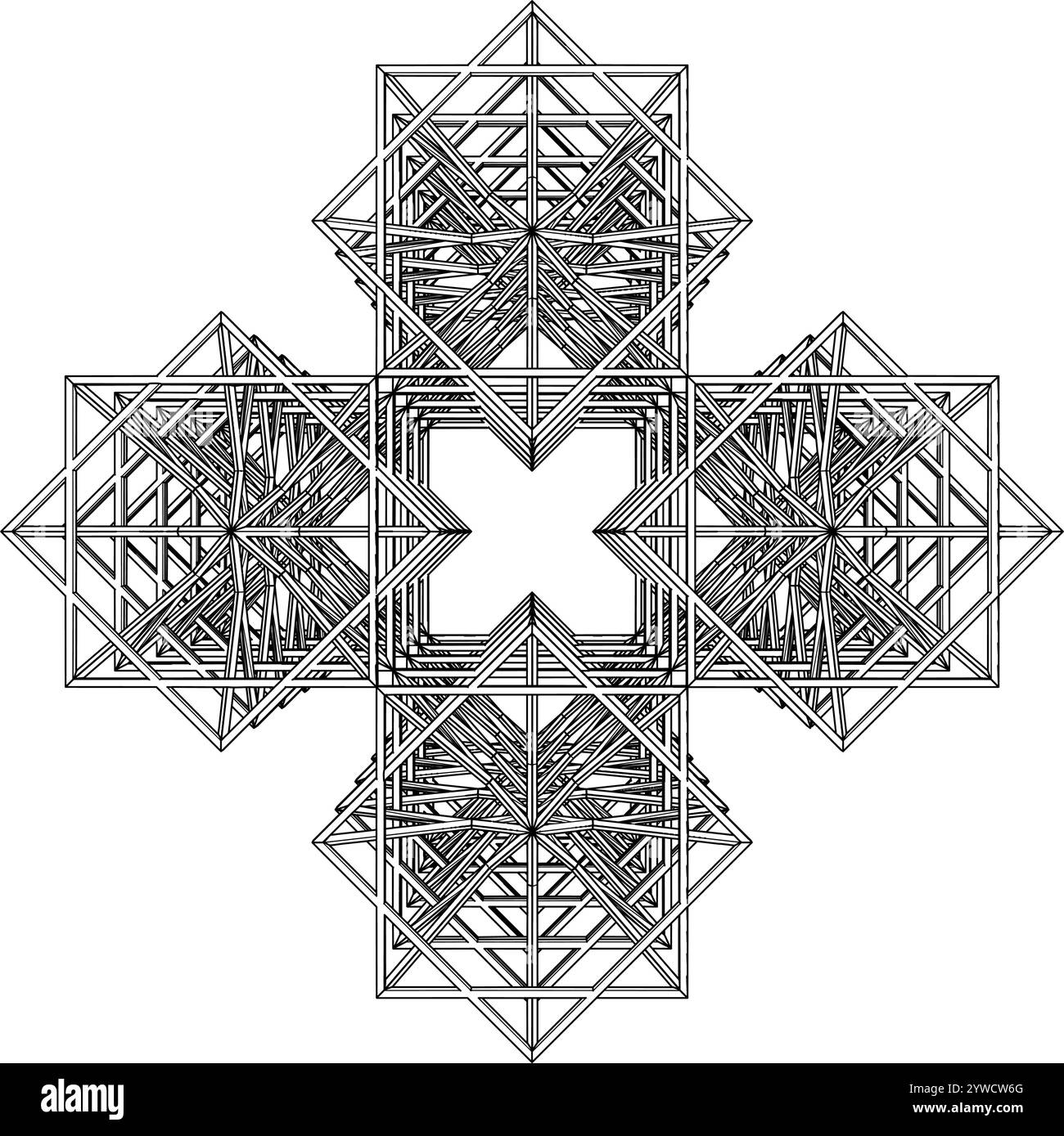 Abstract Construction Structure Vector. A Vector Illustration Of ...