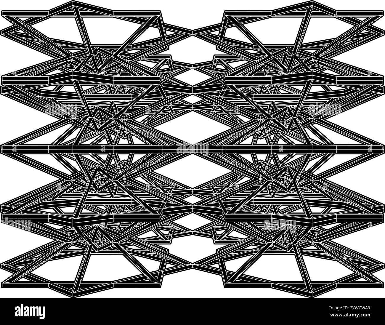 Abstract Construction Structure Vector A Vector Illustration Of Architectural Construction