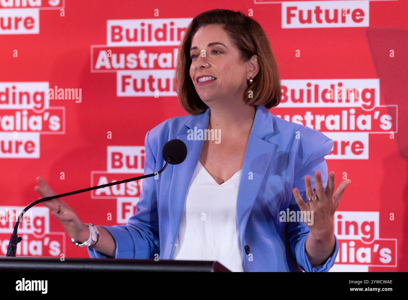 Brisbane, Australia. 11th Dec, 2024. Minister for Aged Care and Sport ...
