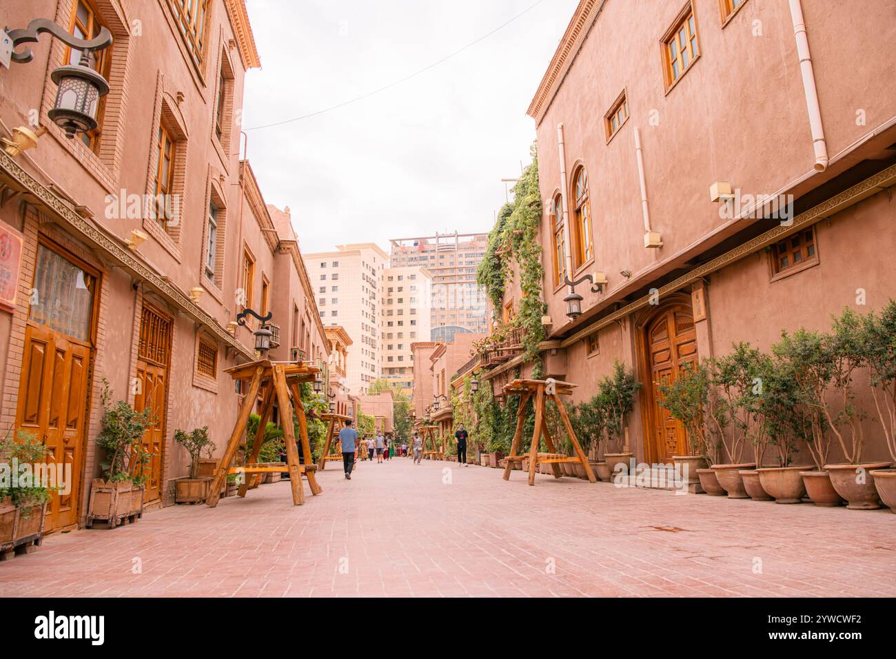 Kashgar, Xinjiang, China - JULY, 17, 2023: Beautiful street with the ...