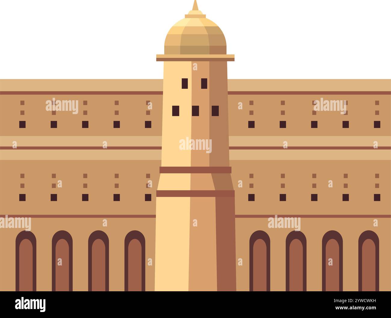 amber fort palace outside Stock Vector Image & Art - Alamy