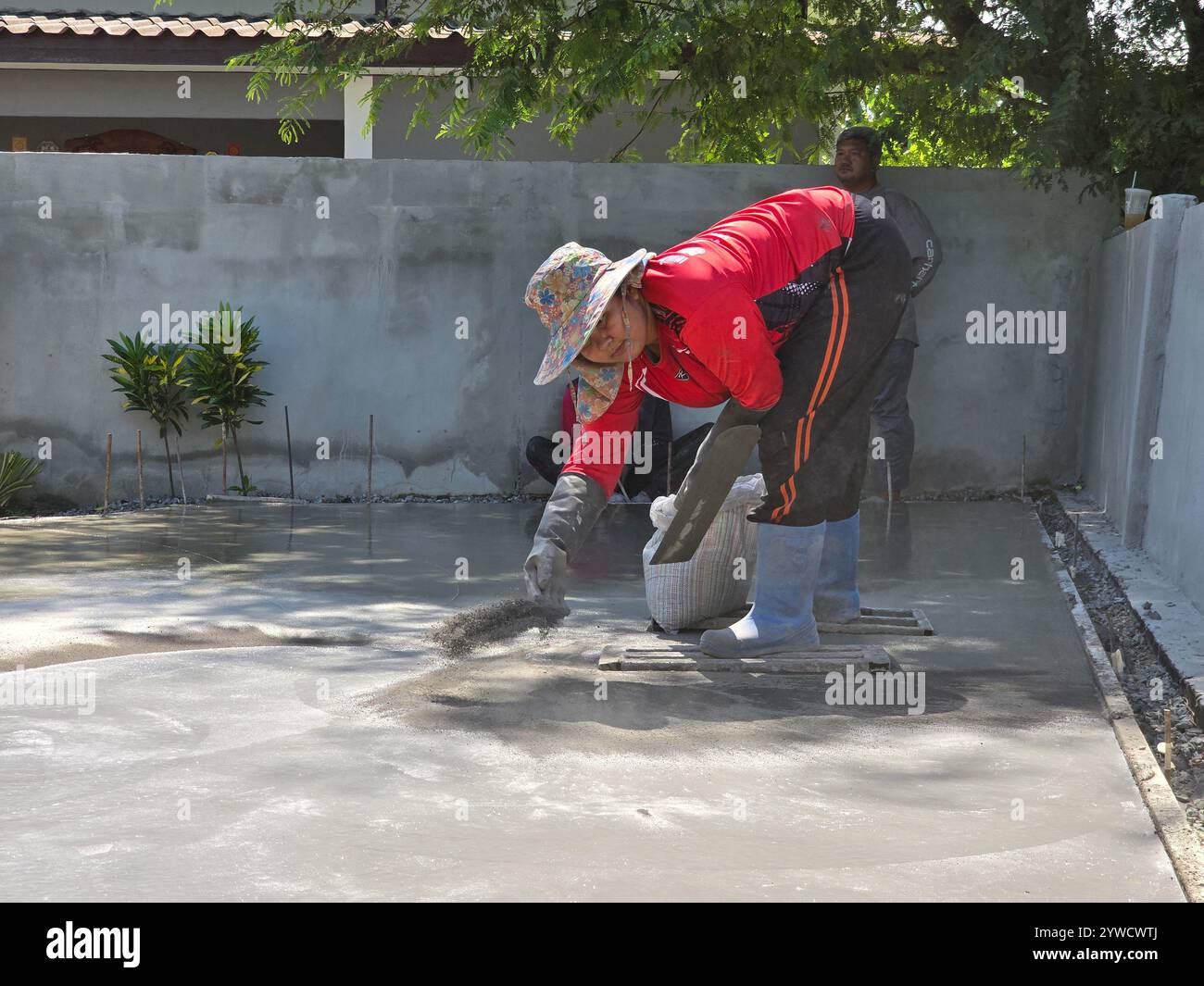 Pattaya, Thailand November 29, 2024, a skilled worker meticulously ...