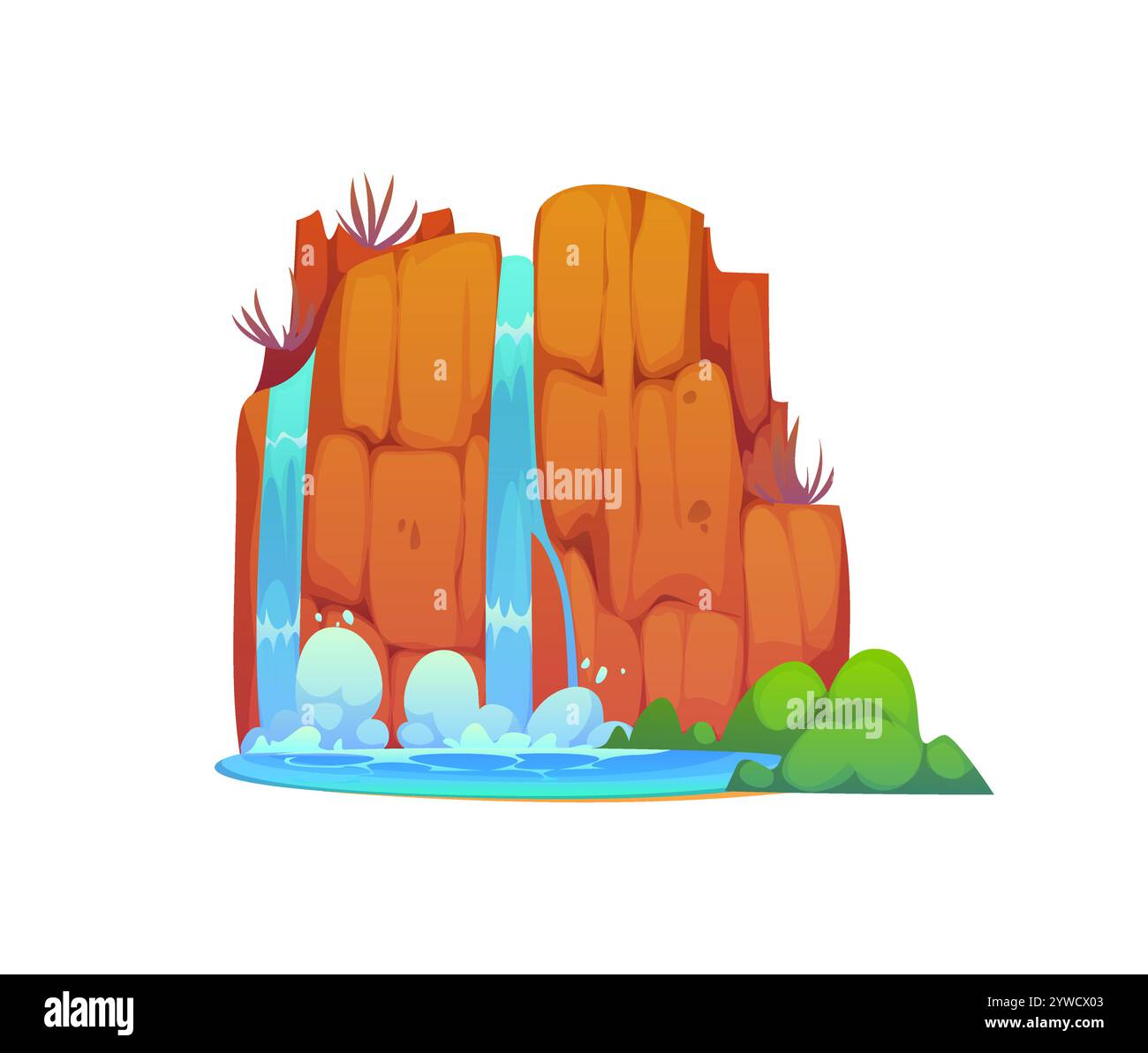 Falling brook Stock Vector Images - Alamy