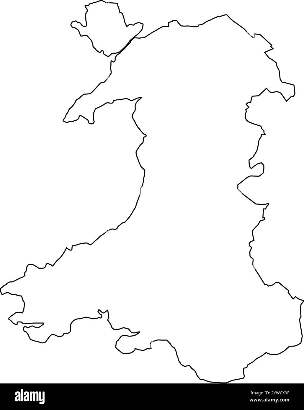 Wales map Black and White Stock Photos & Images - Alamy