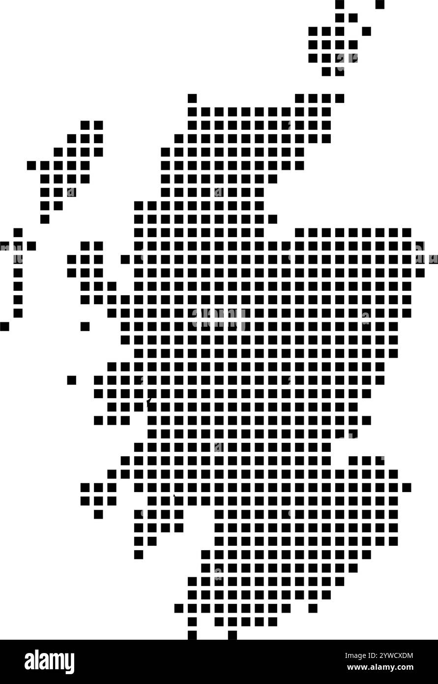 Map outline of scotland hi-res stock photography and images - Alamy