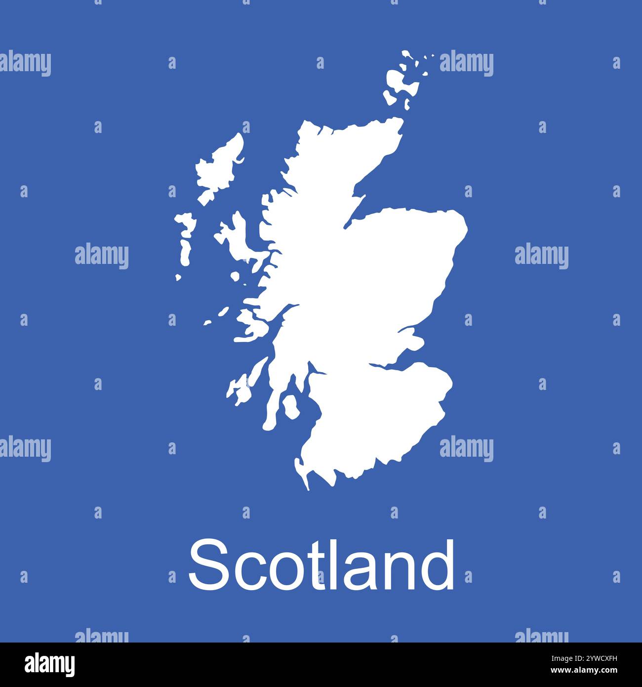 Modern map of scotland Stock Vector Images - Alamy