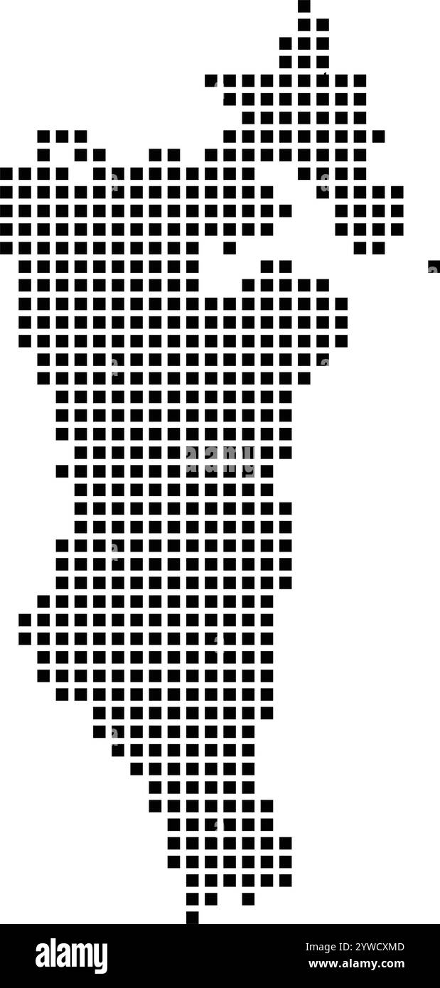 Bahrain country border map Cut Out Stock Images & Pictures - Alamy