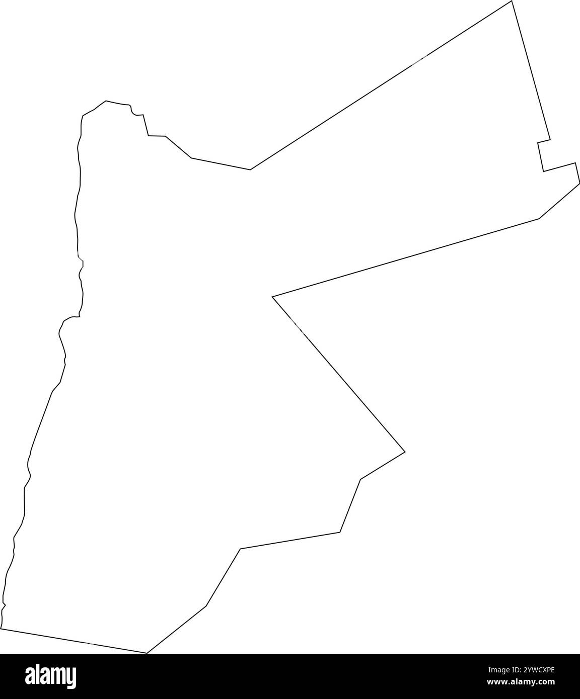 Map of jordan region Stock Vector Images - Alamy