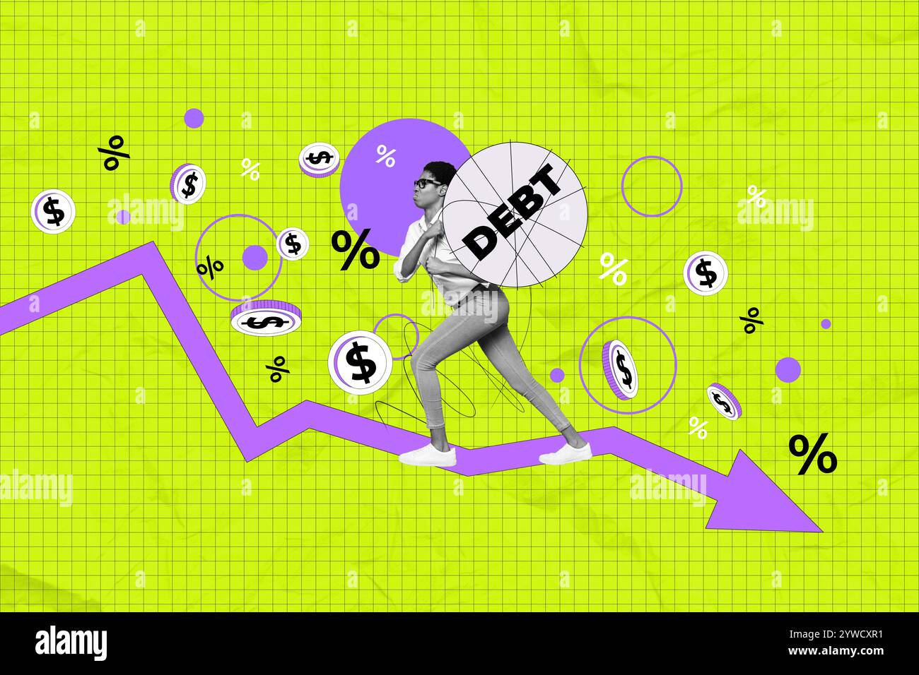 Template sketch image composite artwork collage of target stats analyzing goal business arrow ...