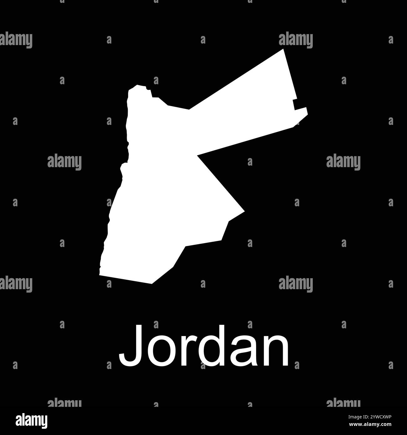 Jordan map Stock Vector Images - Alamy