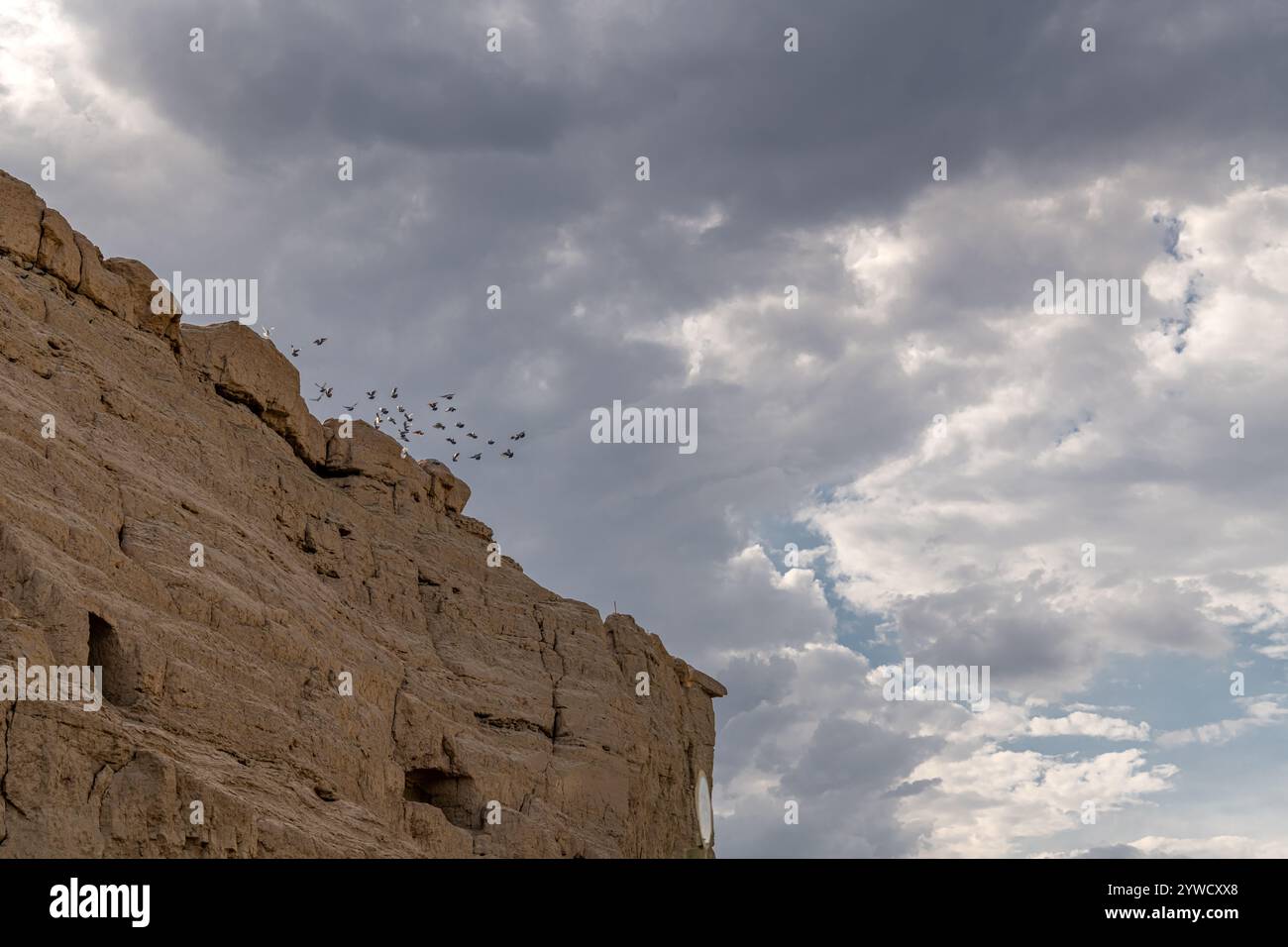 Jiaohe Ancient City in Turpan, Xinjiang, China. It is the largest ...