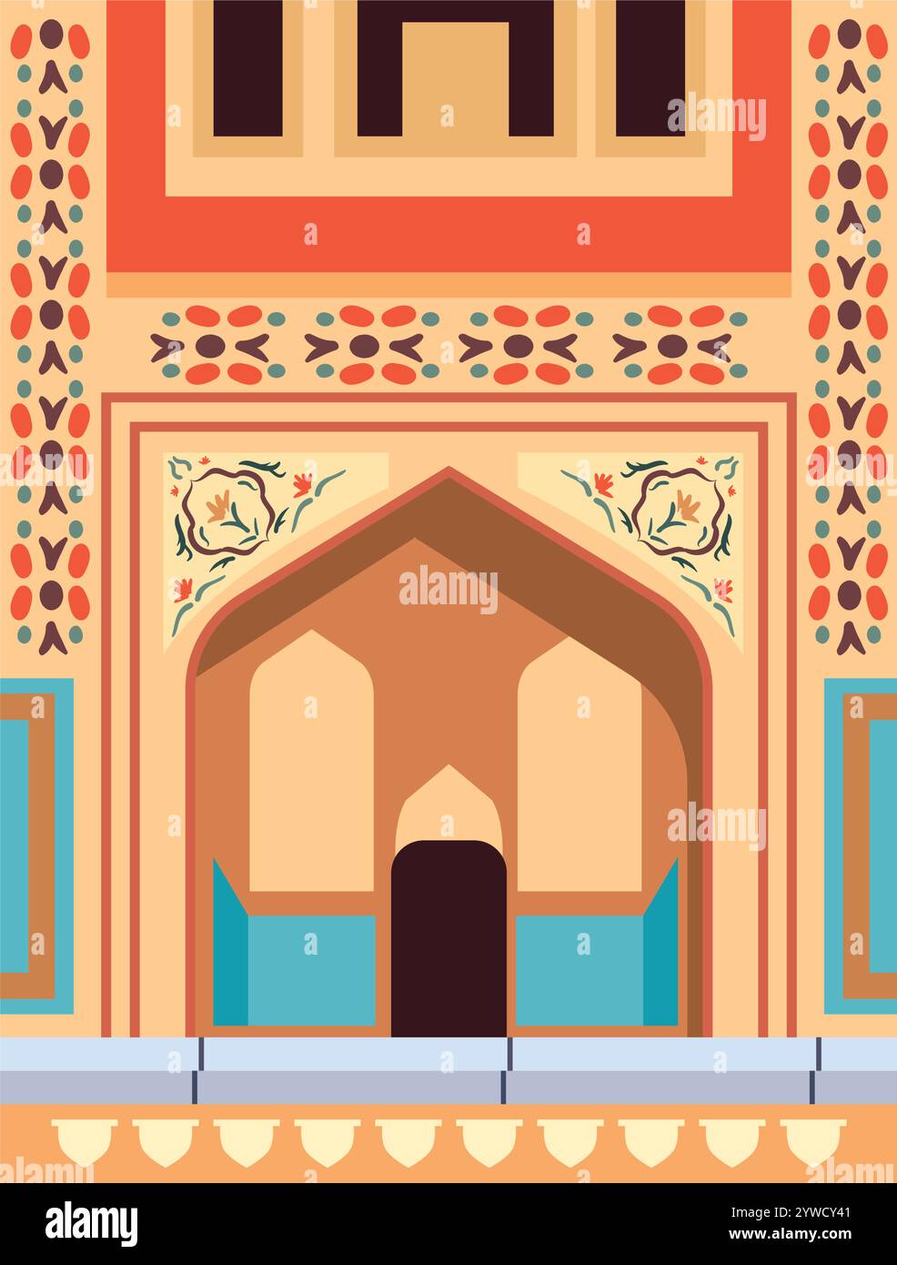 amber fort palace front view Stock Vector Image & Art - Alamy