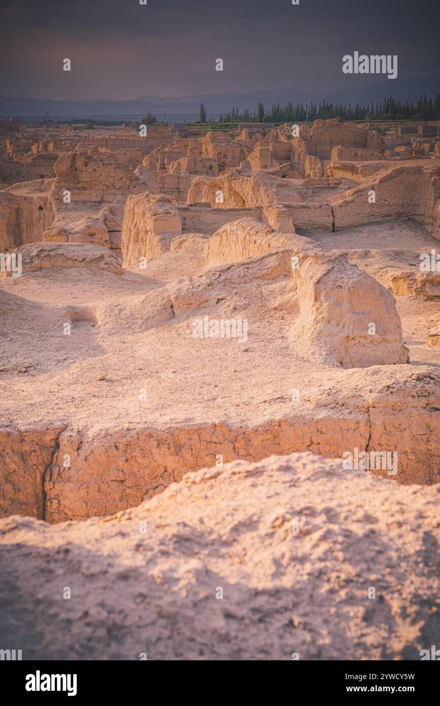 Skyline of Ruined Desert City. Archaeological UNESCO World Heritage ...