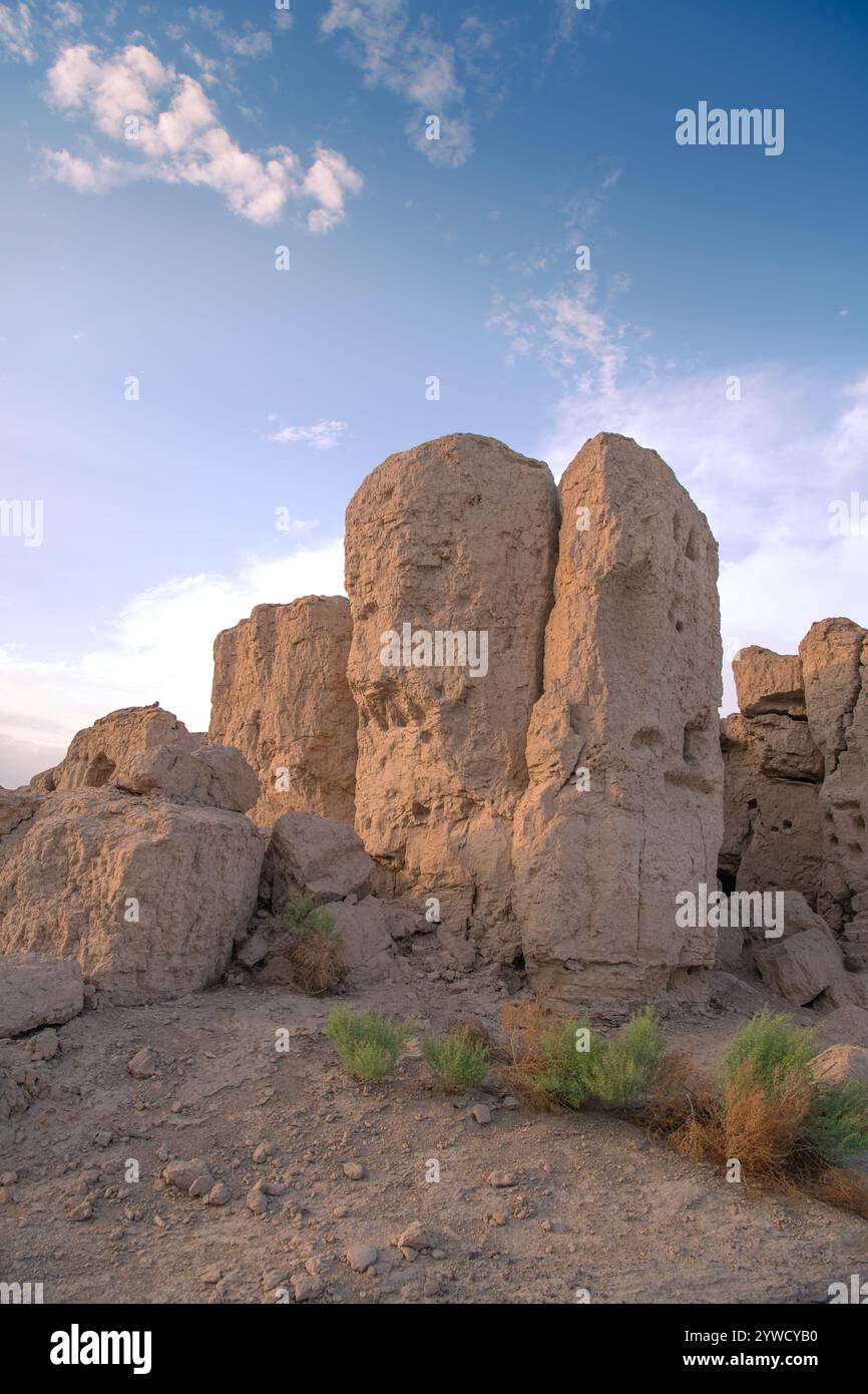 Remains of the residential house with destroyed and cracked walls in ...