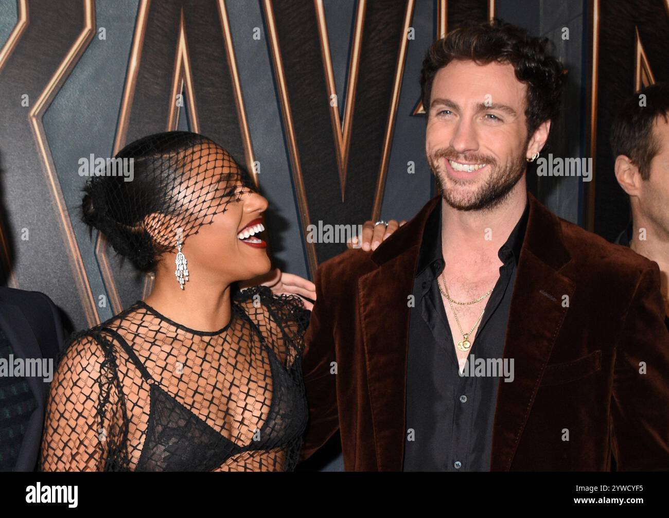 New York, NY, USA. 10th Dec, 2024. Ariana DeBose and Aaron Taylor ...