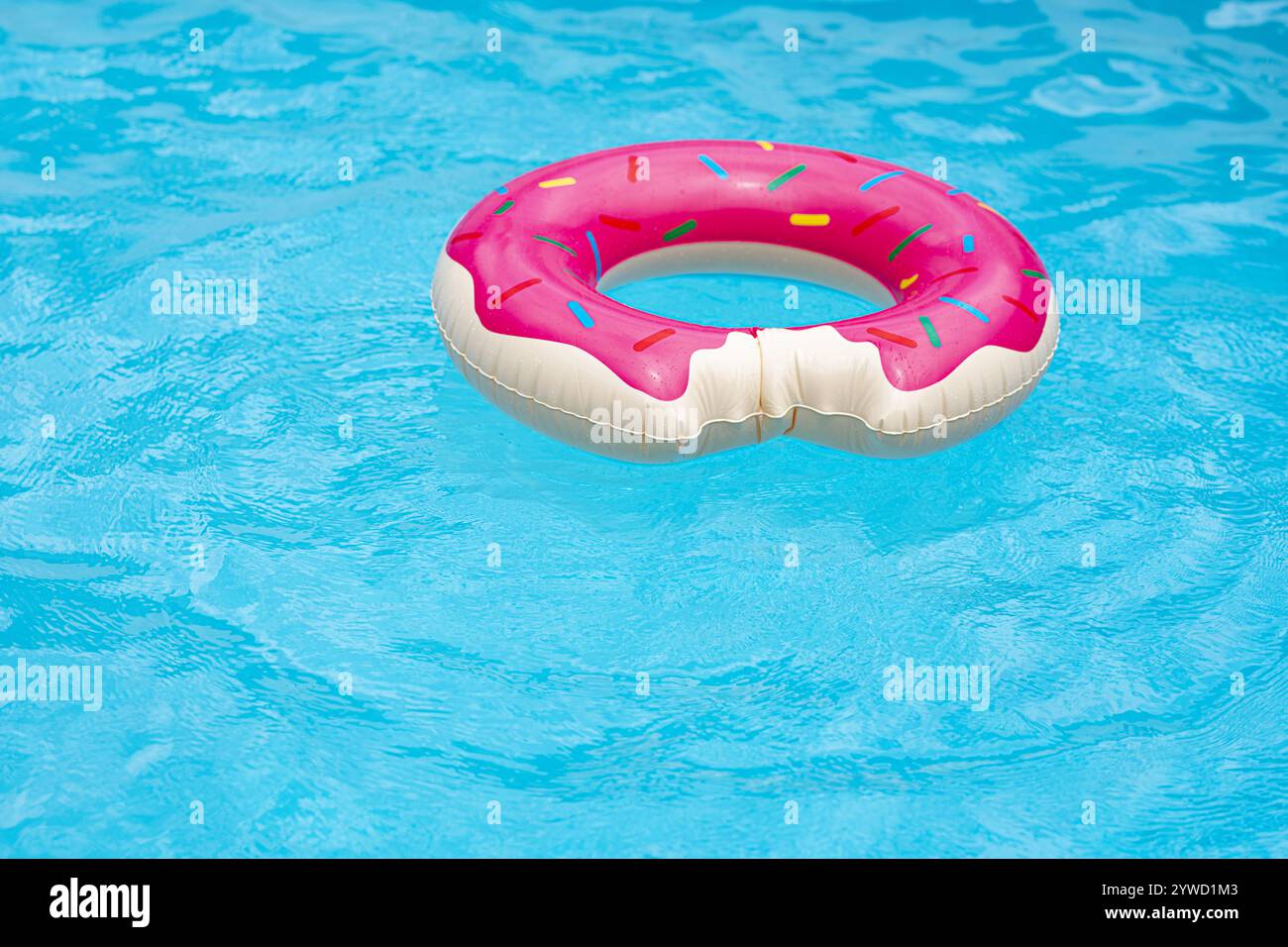 Summer background. Summer backdrop. Beach toy. Ring float in swimming ...