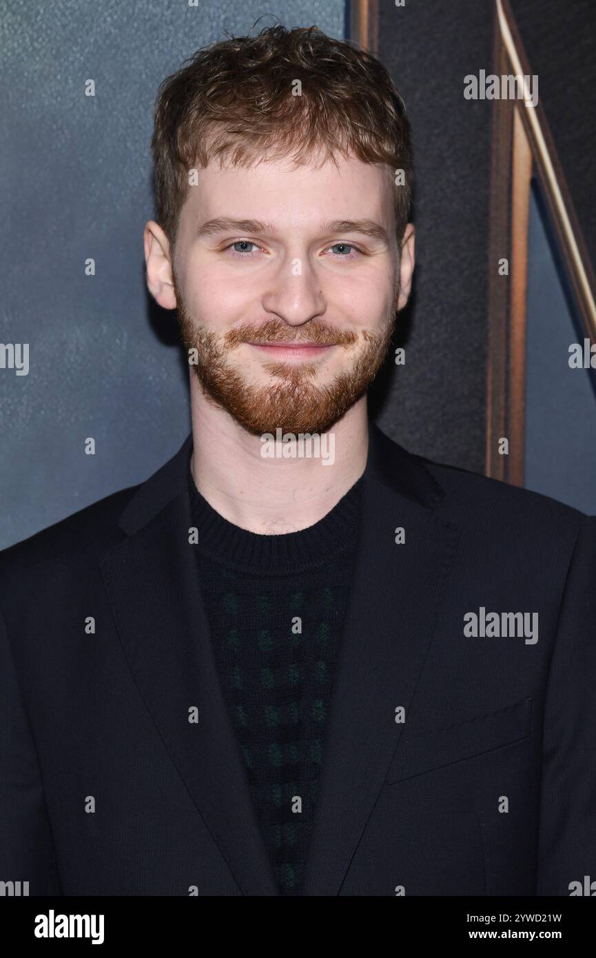 New York, USA. 10th Dec, 2024. Fred Hechinger attends the 'Kraven The ...